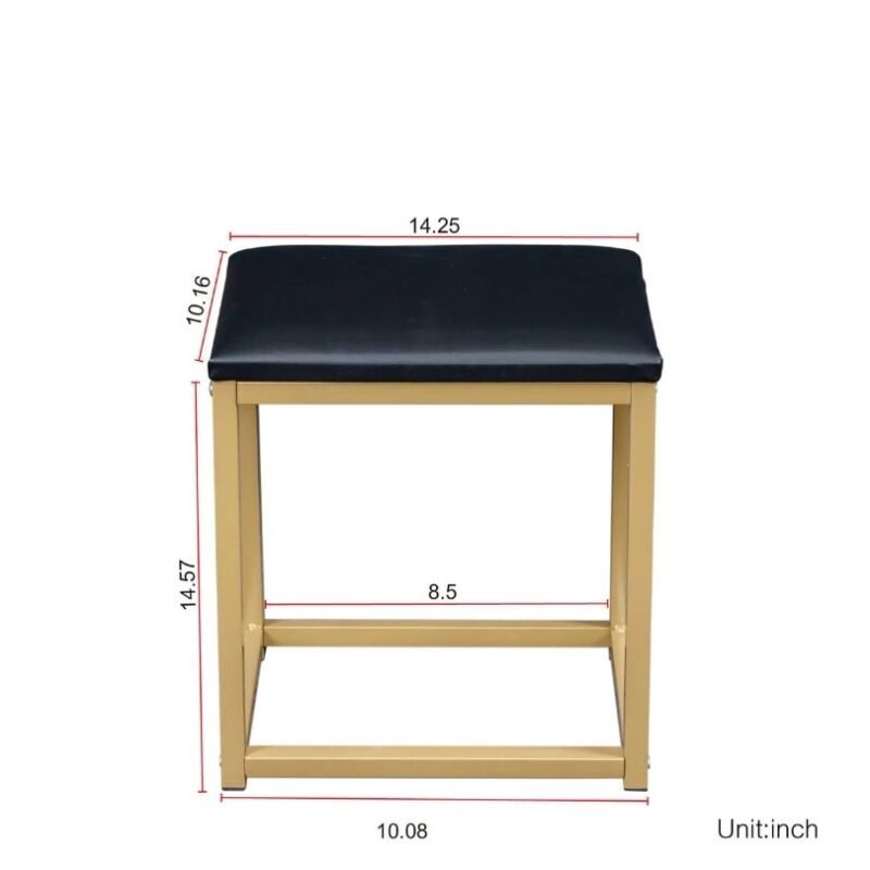 Hospitalet Black Dressing Table with LED Mirror and 3 Drawers - Nania ...