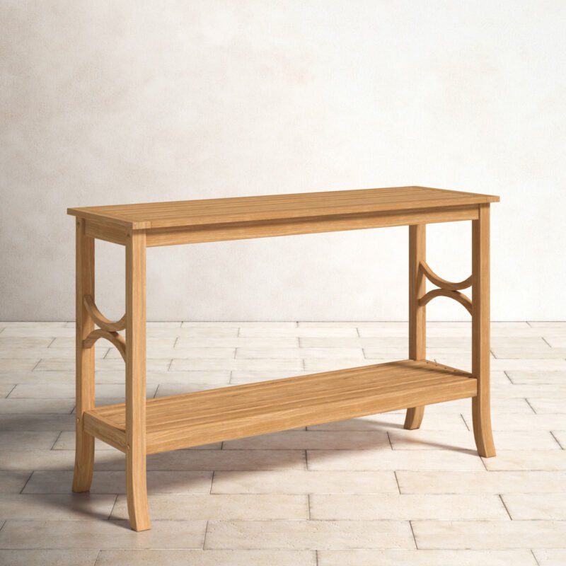 Firenze Tiered Teak Outdoor Buffet & Console Table - Nania Living