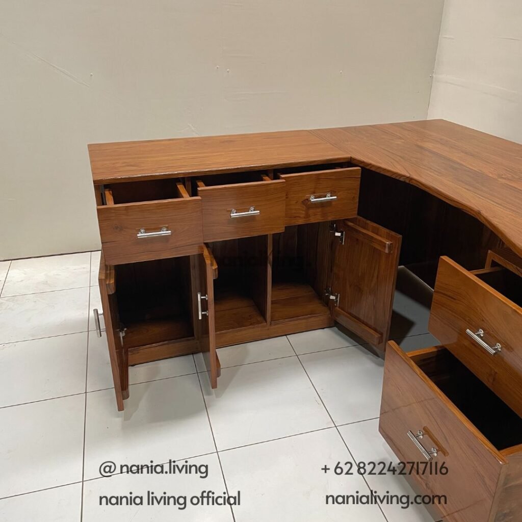 Office Desk Workstation Letter L - Nania Living
