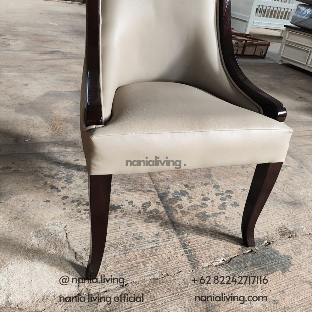 Minimalist Dining Chairs Elegant Teak - Nania Living