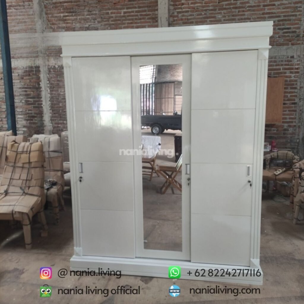 Three Door Sliding Wardrobe - Nania Living