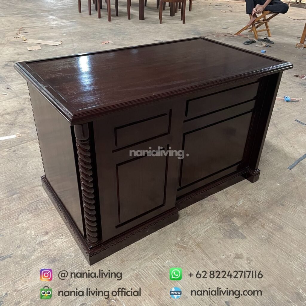 Teak Employee Work Desk - Nania Living