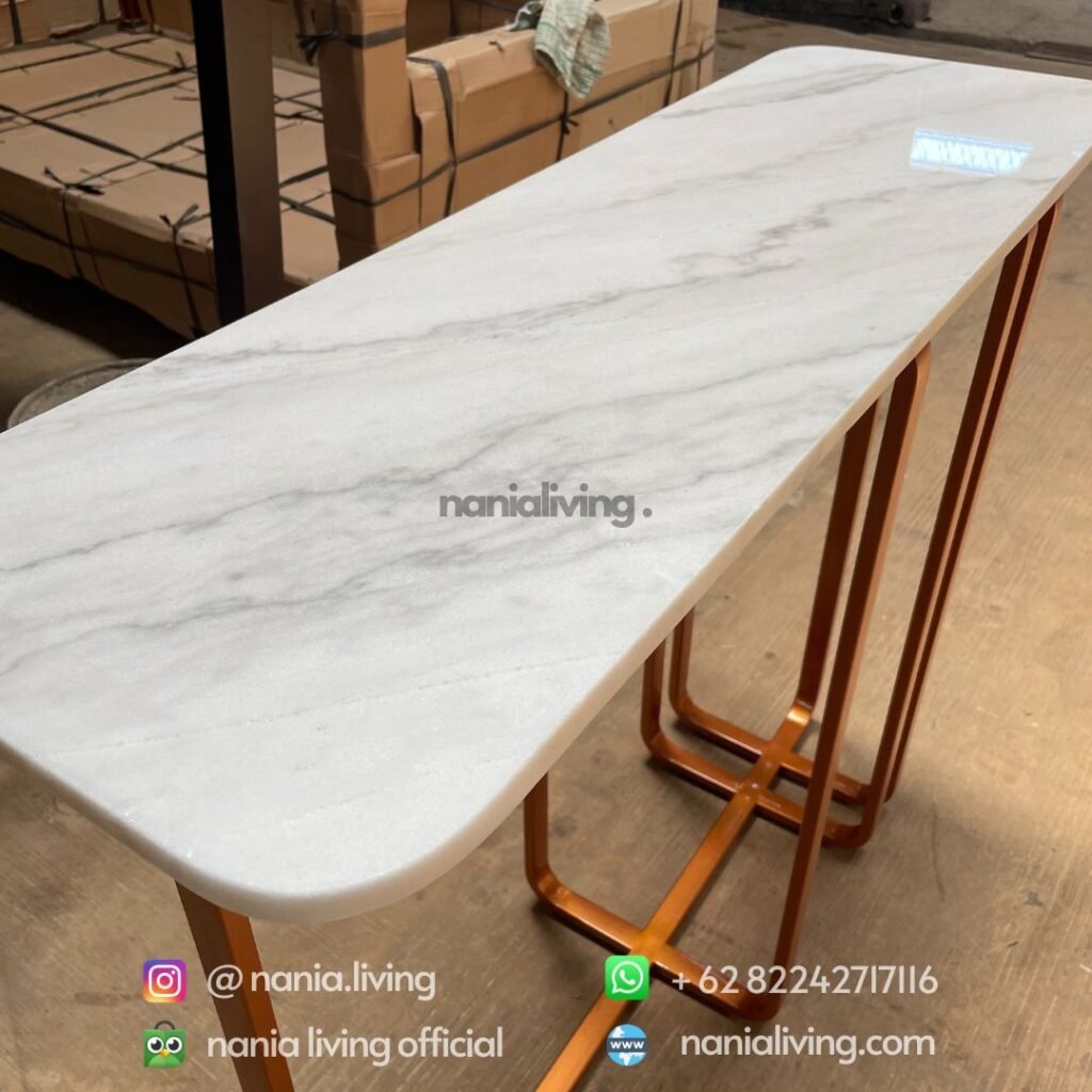 High Marble Guest Table - Nania Living