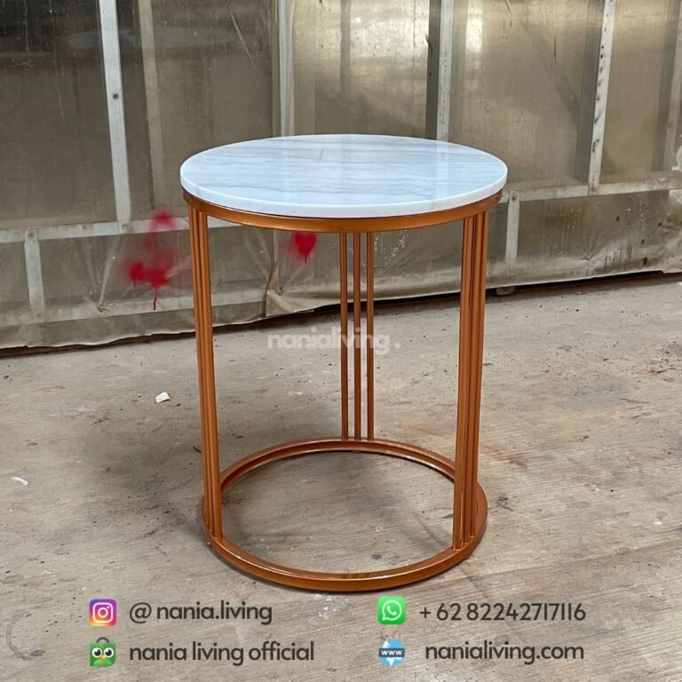 Iron Marble Guest Table - Nania Living
